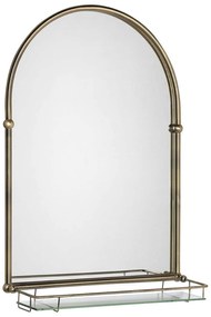 Sapho - Zrcadlo Tiga 48x67 cm, s poličkou, bronz HZ206