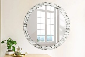 Kulaté dekorativní zrcadlo Duhový trojúhelník fi 90 cm