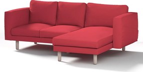 Potah na pohovku IKEA Norsborg 3-místná se šezlongem barva červená látka pletený vzor