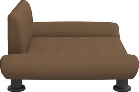 Pelíšek pro psy hnědý 70 x 45 x 28 cm textil 171998