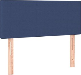 vidaXL Box spring postel s matrací 100 x 200 cm textil [3130095] Barva: Modrá