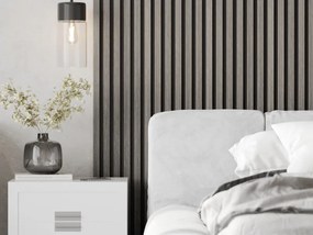 Mexen Lam-B, akustické stěnové lamely 275 × 30 cm, HDF deska 4 mm, technická dýha, dub stříbřitý, S100-275307-3015-007