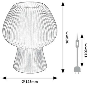 Rabalux 74024 stolní lampa Vinelle