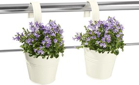 FLORABEST® Květináč, 2 kusy (kulaté/krémově-bílé), Provedení: - 4056232268318