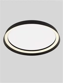 LED stmívatelné černé moderní stropní svítidlo Ormi