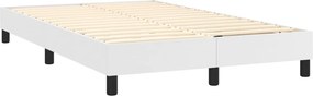Box spring postel s matrací bílá 120x200 cm umělá kůže 3140994