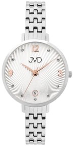 Dámské elegantní šperkové náramkové hodinky JVD J4182.1 s perleťovým číselníkem