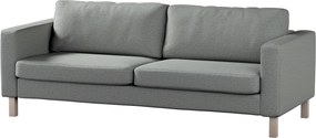 Potah na pohovku IKEA Karlstad 3-místná, nerozkládací, krátký barva modrá látka pletený vzor