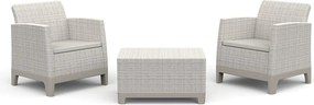 Šedobéžový zahradní lounge set pro 2 Scandi Forma – Keter