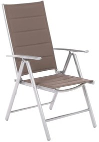 Home Garden Zahradní set Ibiza s 8 židlemi a stolem 185 cm, stříbrný/taupe