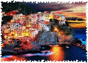 Dřevěné puzzle woodlika - dřevěné puzzle české výroby: manarola v itálii