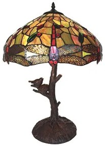 Stolní lampa Tiffany DRAGONFLY Clayre &amp; Eef 5LL-6111