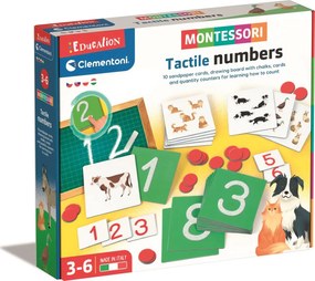 Interaktivní hračka montessori hra tactile numbers