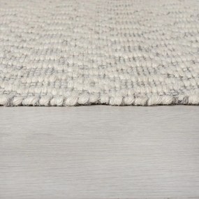 Ručne tkaný kusový koberec Nur Wool Dream Grey/Ivory, 80x150, šedá, obývacia izba, Flair Rugs
