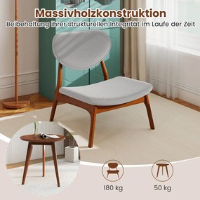 Costway 3 kusové křeslo s odkládacím stolkem, čalouněná sada křesel, stolek s 2