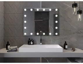 Mexen Dona, LED koupelnové zrcadlo s podsvícením 100 x 80 cm, 6000K, ochrana proti zamlžování, 9818-100-080-611-00