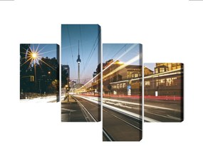 Vícedílný obraz Panoramatický Výhled Na Ulice Berlína Nedostatek Nedostatek Plátno Canvas 160x100