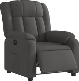 Elektrické polohovací křeslo tmavě šedé textil 3205293