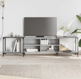 vidaXL TV skříňka 203 x 37 x 50 cm kompozitní dřevo [837609] Barva: šedá sonoma