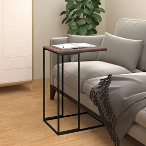 vidaXL Odkládací stolek černý 40 x 30 x 59 cm kompozitní dřevo