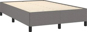 Box spring postel s matrací a LED tmavě šedá 120x190 cm textil 3270191