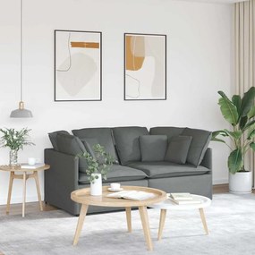 Modulární pohovka s polštáři textil tmavě šedá 3321238