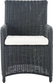 Sada 4 ks židle Fontana / Sankt Marlo Cremeweiss 5mm – černá