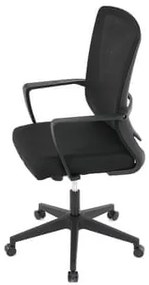 Autronic Kancelářská židle Židle kancelářská, černá MESH, plastový kříž (KA-S249 BK)
