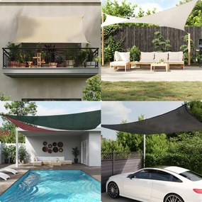 Stínící plachta 160 g/m² světle zelená 5 x 8 m HDPE 311303