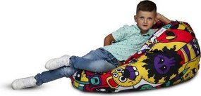 Sedací vak Sako Modern polyester TiaHome - Barevné příšerky