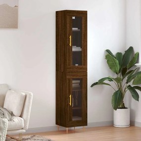 vidaXL Skříň highboard 34,5 x 34 x 180 cm kompozitní dřevo [3199419] Barva: hnědý dub