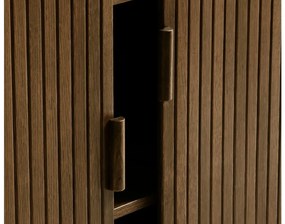 Designová skříňka Parveen 113 cm kouřový dub