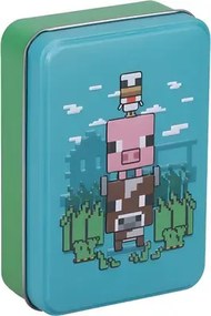PALADONE Hrací karty Minecraft zvířata / 54 karet / plechová krabička