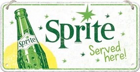 Postershop Závesná cedule: Sprite Served Here! - 20x10 cm