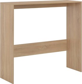 Barový stůl se 2 stolními deskami dub 130 x 40 x 120 cm 280219