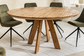 Kulatý jídelní stůl Eglantine 140 cm hnědé mango