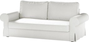 Potah na pohovku IKEA Backabro, 3-místná, rozkládací barva krémová látka pletený vzor