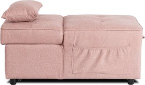 Rozkládací křeslo Bahime 67, růžová