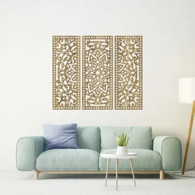 Dřevěná vícedílná dekorace na stěnu mandala | SENTOP HDF0514-A