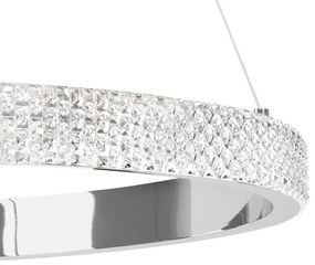 Toolight Závěsné designové osvětlení CRYSTAL LED + dálkové ovládání APP1511-CP Chrom