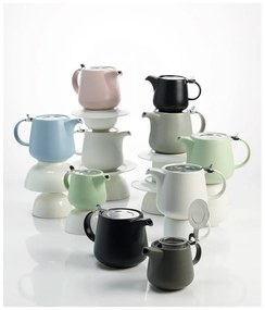 Tmavě šedá porcelánová čajová konvice se sítkem Maxwell &amp; Williams Tint, 1,2 l