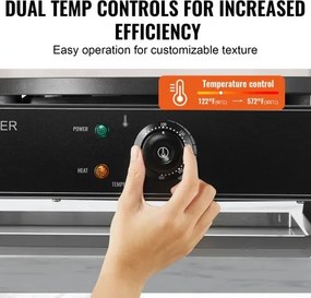 40,6 cm elektrický krepovač Komerční krepovačka 6000 W s dvojitou hlavou