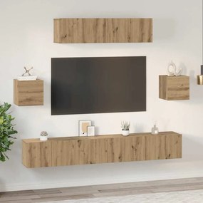 Sestava TV skříněk 7 ks Artisanový dub Kompozitní dřevo 3393410