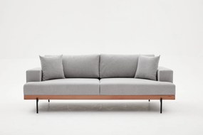 Atelier del Sofa 3-místná pohovka Liva - Grey, Šedá