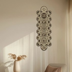 dřevo života Dřevěná dekorace Čakrový panel Zvolte rozměr (cm): 20x60, Zvolte barvu dekoru: Javor-Wenge
