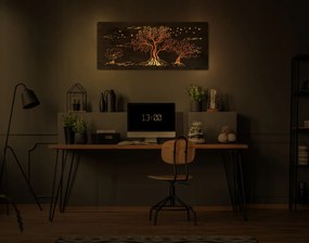 Li-Go "Tři olivy" světelný obraz 230V 90x40 cm provedení povrchu: dub světlý
