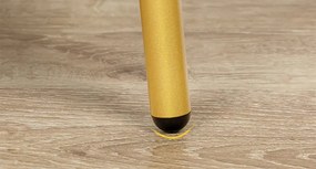Kulatý odkládací stolek Vasagle Luretta 40 cm s nabíjecí stanicí bílý/zlatý