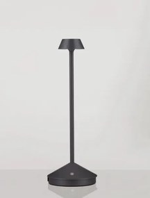 Venkovní stolní lampa Lumo tmavě šedá