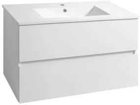 Aqualine Paneda koupelnová skříňka pod umyvadlo 89,5 x 55 x 45,2 cm bílá PN290