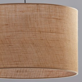 TK-LIGHTING Závěsný moderní lustr JUTA, 1xE27, 60W, kulatý, hnědý 6582